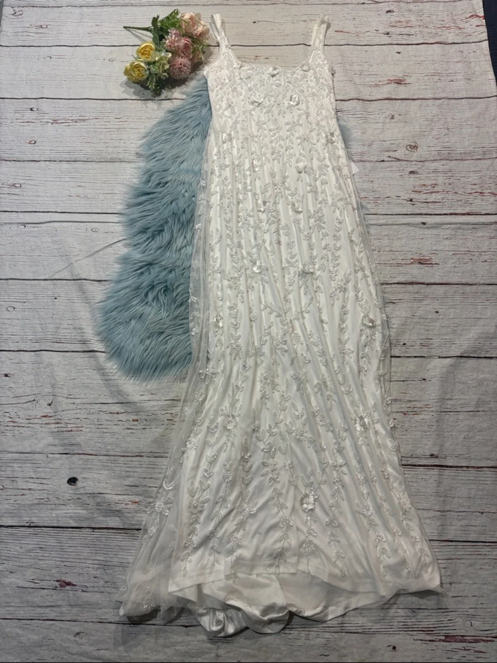 Lulus | Dresses | Nwt Lulus Extraordinary Glamour White 3d Floral ...